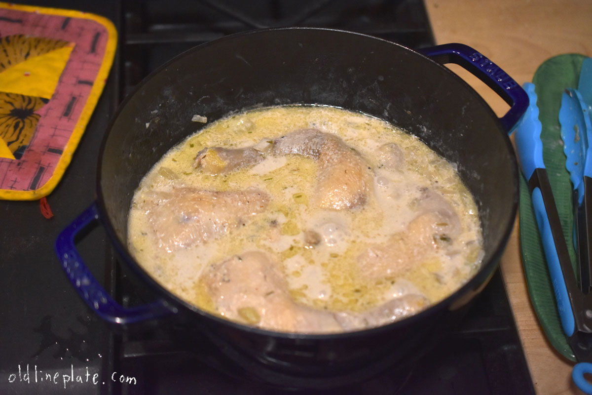 Chicken in Cucumber Sauce, Ann Grieves – OLD LINE PLATE